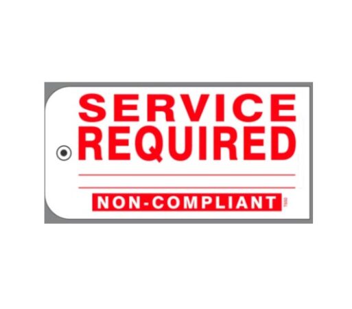 TAG-NON-COMPLIANT INSPECTION NOTICE TAG (PACK OF 25) | National Fire Supply