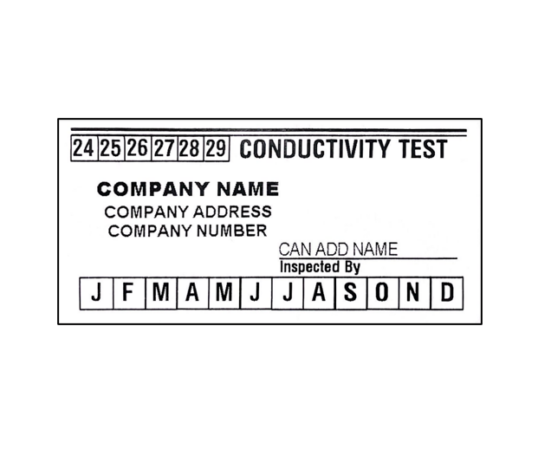 Custom Conductivity Test Label (100 Pack) | Shop Online