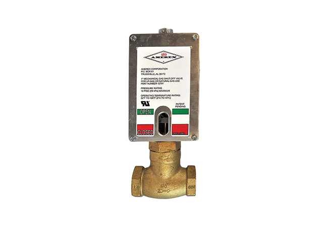 12791 AMEREX 1" MECHANICAL GAS VALVE | National Fire Supply