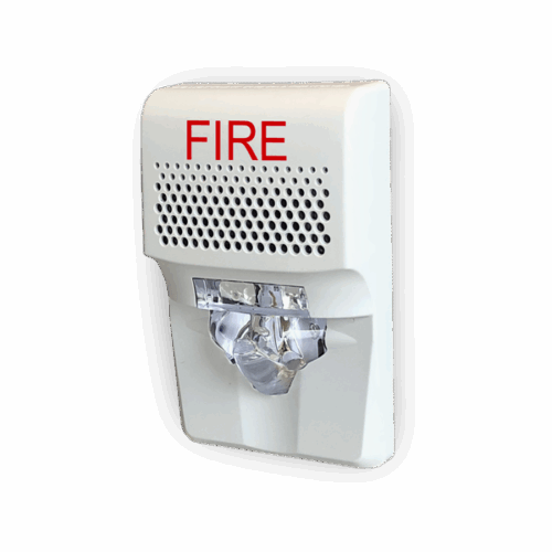 KC-EG1AVWF EDWARDS GENESIS HORN/STROBE, FIRE, WHITE, CLEAR LENS ...