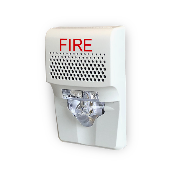 KC-EG1AVWF EDWARDS GENESIS HORN/STROBE, FIRE, WHITE, CLEAR LENS ...